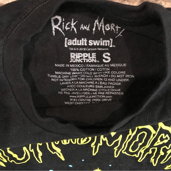 Ripple Junction | Shirts | Rick And Morty Black Tshirt | Poshmark